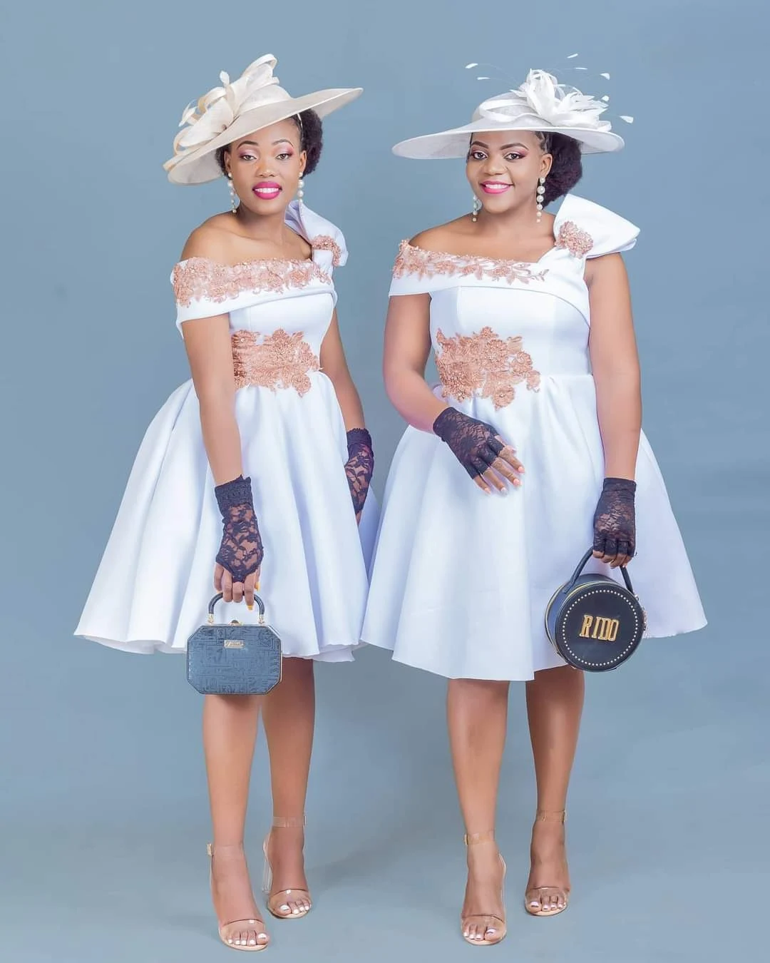 Wholesale A Line Knee Length Maids Of Honor Gowns Appliqued Cheap ...