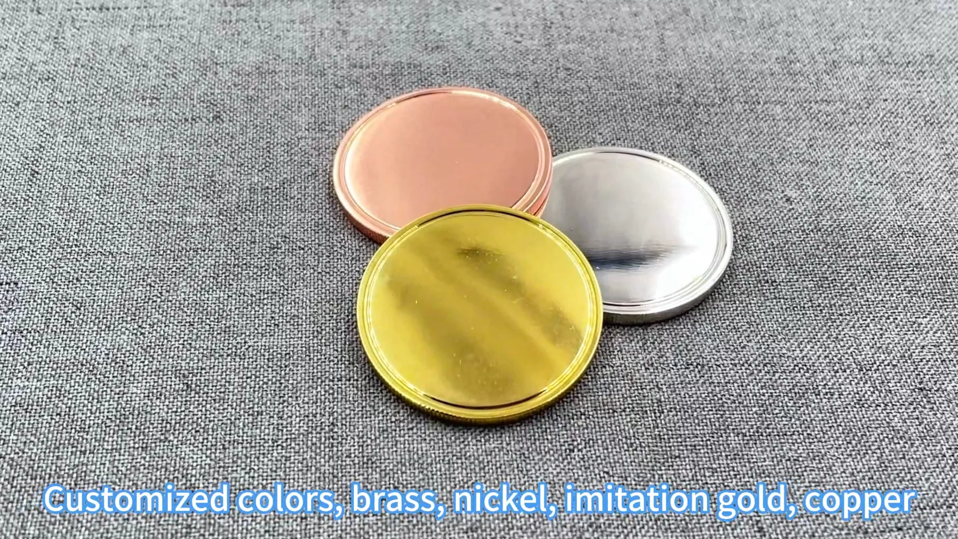 Free Mold Fee Custom Metal Brass Copper Challenge Blank Coins 40mm ...