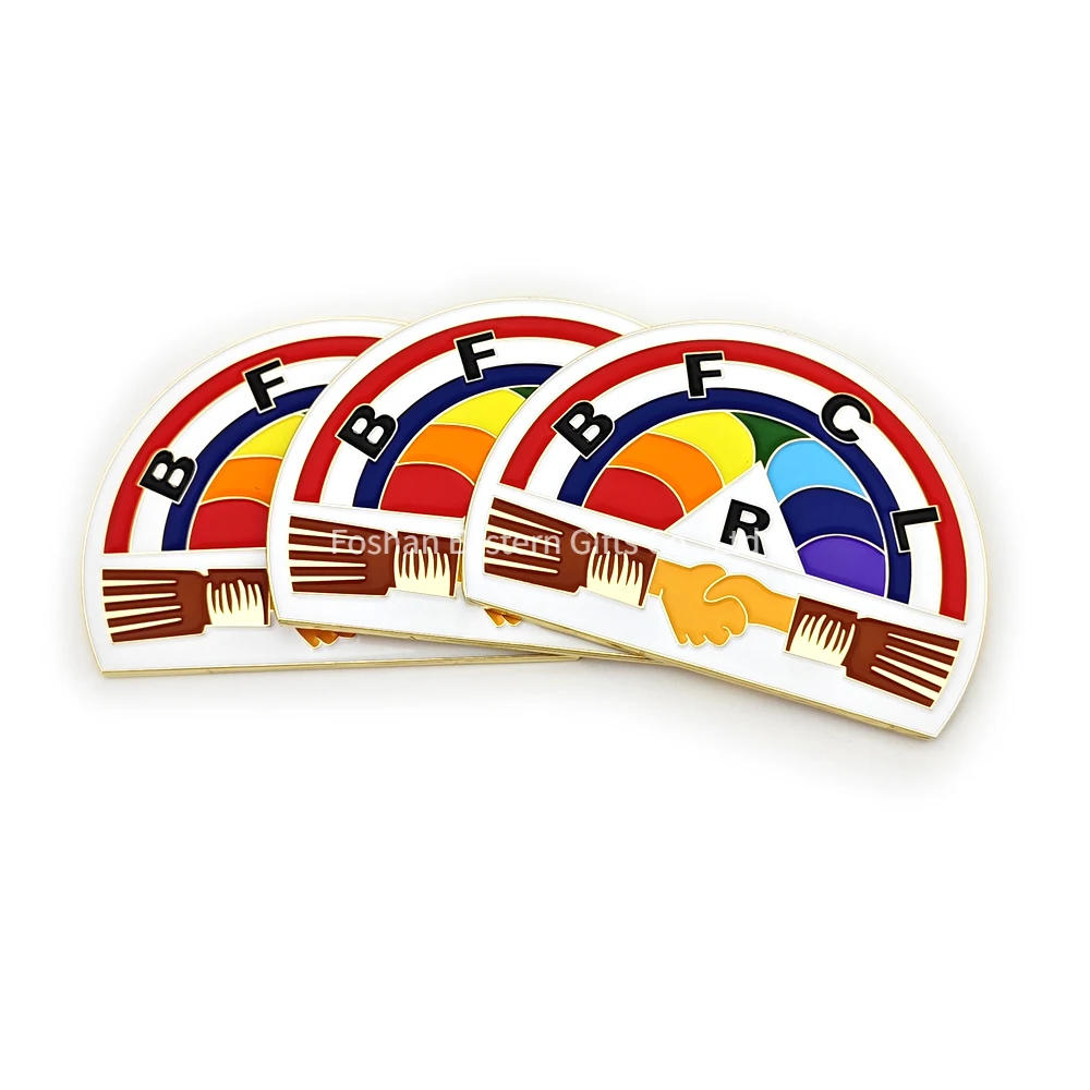 High Quality Gold-Plated Zinc Alloy Masonic Rainbow Girls Car Emblem ...