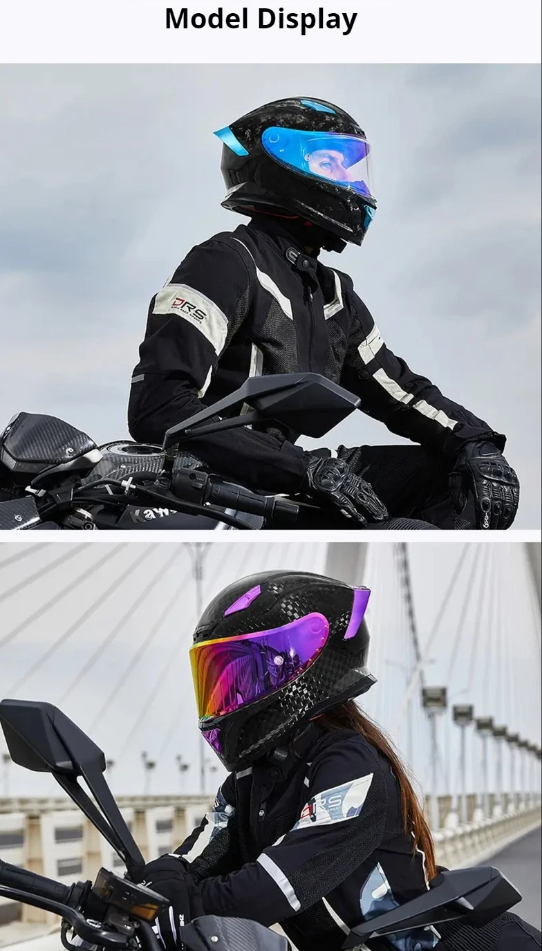 Custom Full Face Motorcycle Helmets - Carbon Fiber Safety