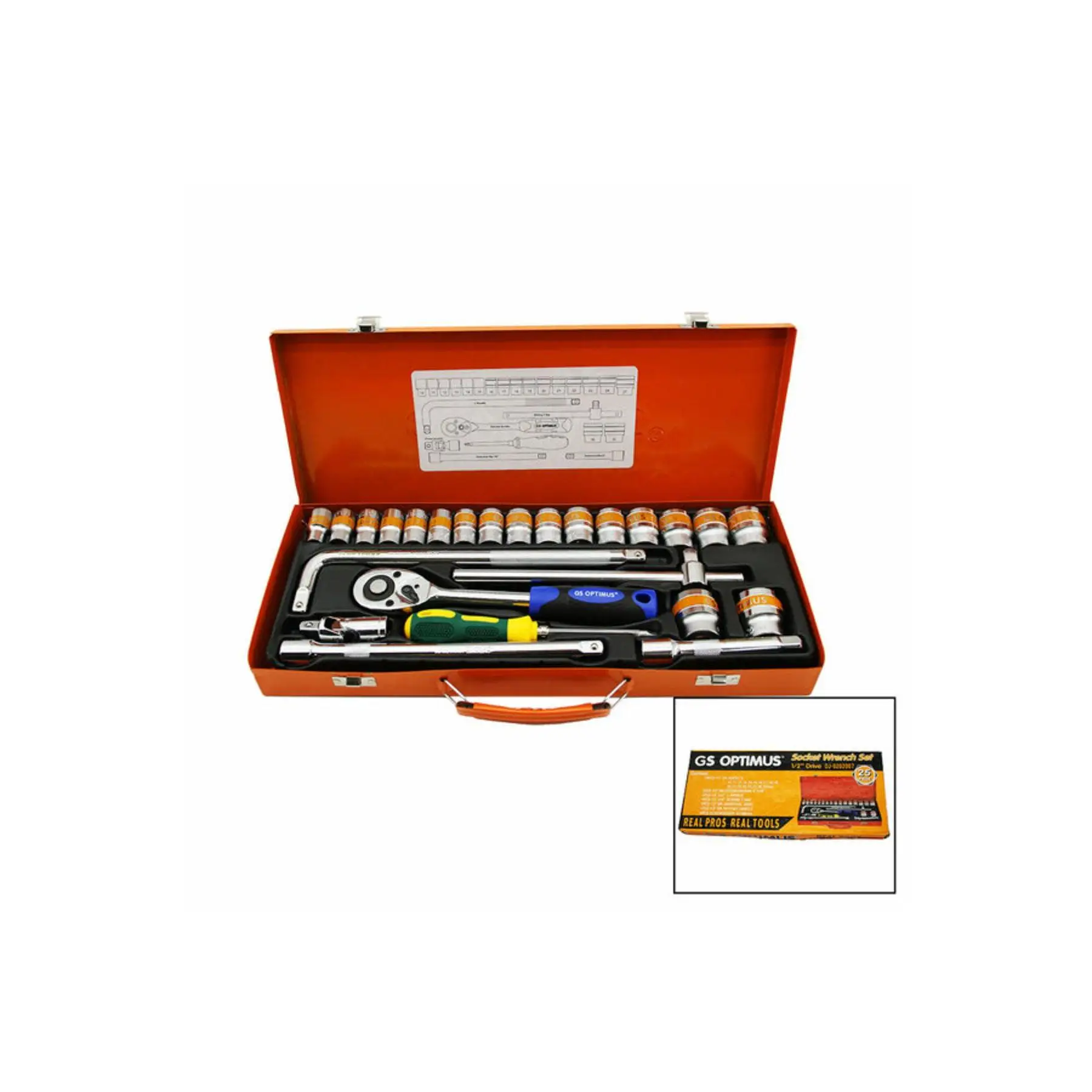 25 Piece Socket Set With Metal Bag (4324) - Buy Socket Set With Metal ...
