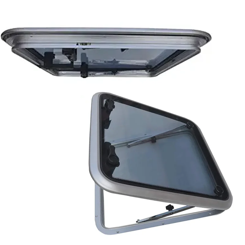 Square Skylight Porthole Window for Yacht & RV - Waterproof Tempered ...