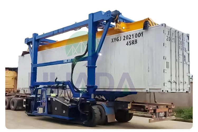 90 Ton Container Straddle Carrier Container Lift Diesel Electric - Buy ...
