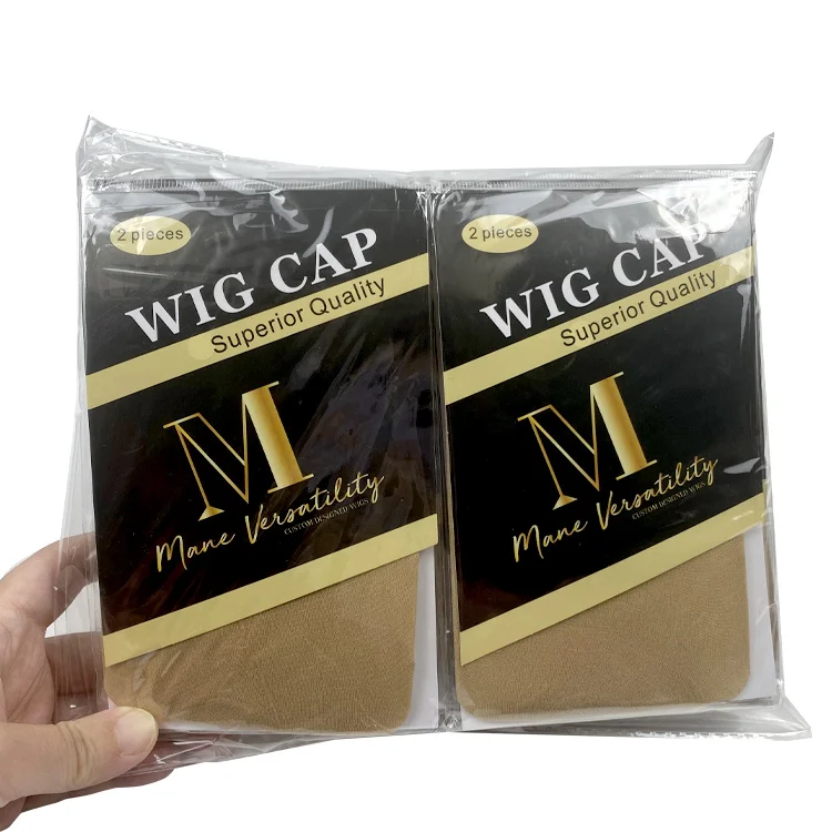 Custom Wig Cap Packaging With Client Logo Wig Caps For Making Wigs ...