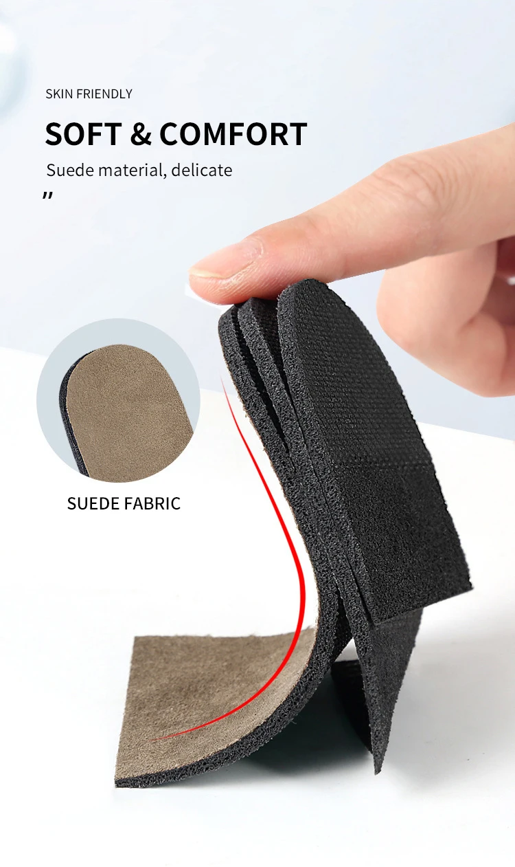 3-layer Adjustable Leather Orthopedic Heel Lift For Heel Pain And Leg ...