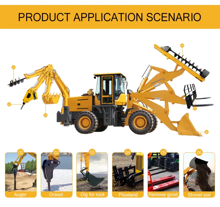 3ton Backhoe Loader EPA Certified - High Efficiency Tractor