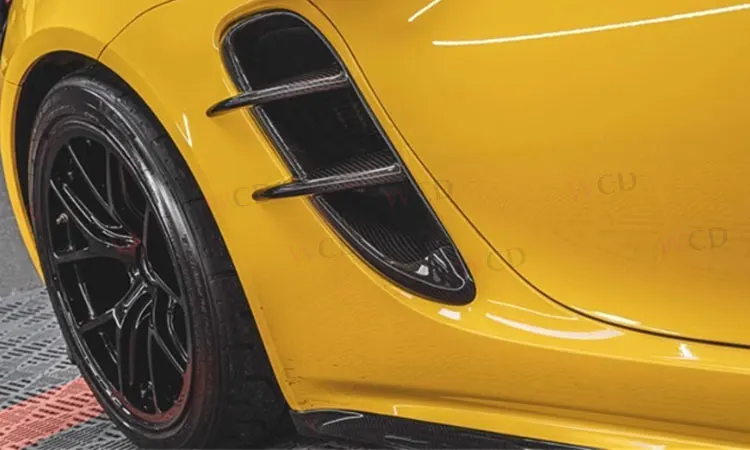 TAKD Style Dry Carbon Fiber Side Vent for Porsche 718 Boxster Cayman ...
