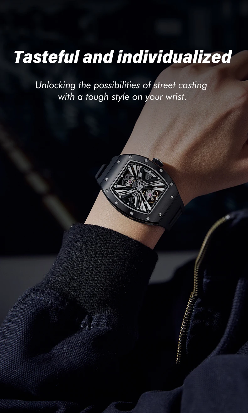 CHANCE JC-9-190G-4 Carbon Fiber Luxury Watch - 30M Waterproof