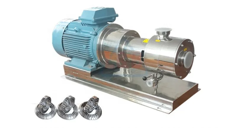 Small High Shear Food Inline Emulsifier Mixer Pump Homogenizer ...