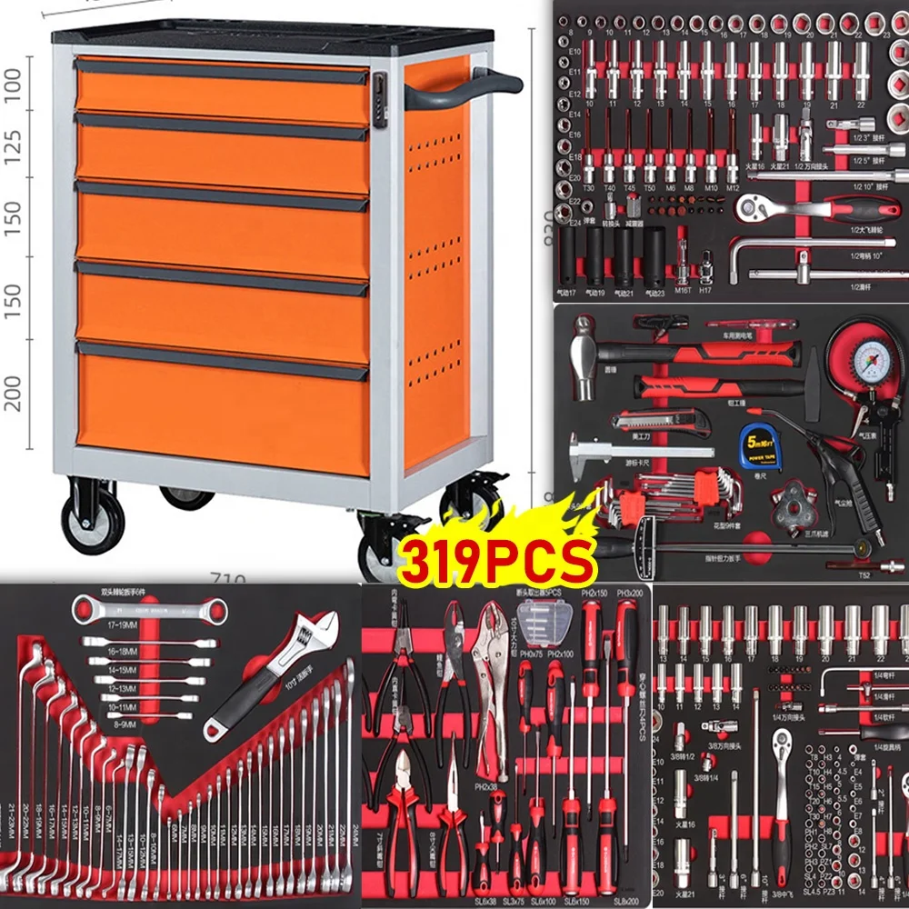 tool trolley with drawers ,tool trolley cart, tool cabinet with tools ...