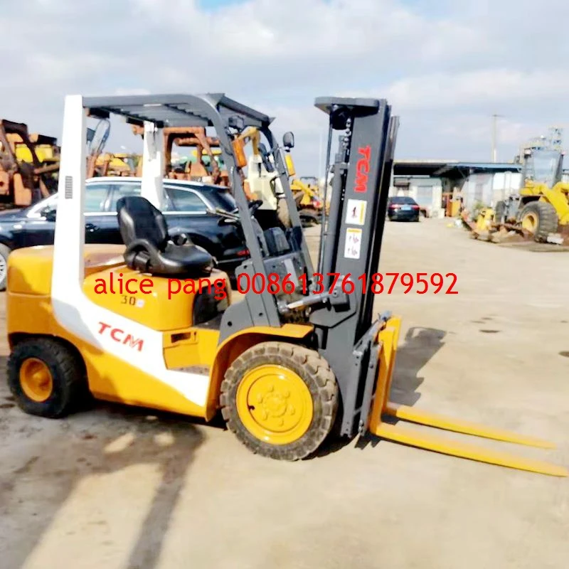 3Ton TCM FD30 Used Forklift Truck Mini Small Secondhand Forklift with Japanese Diesel Engine ...