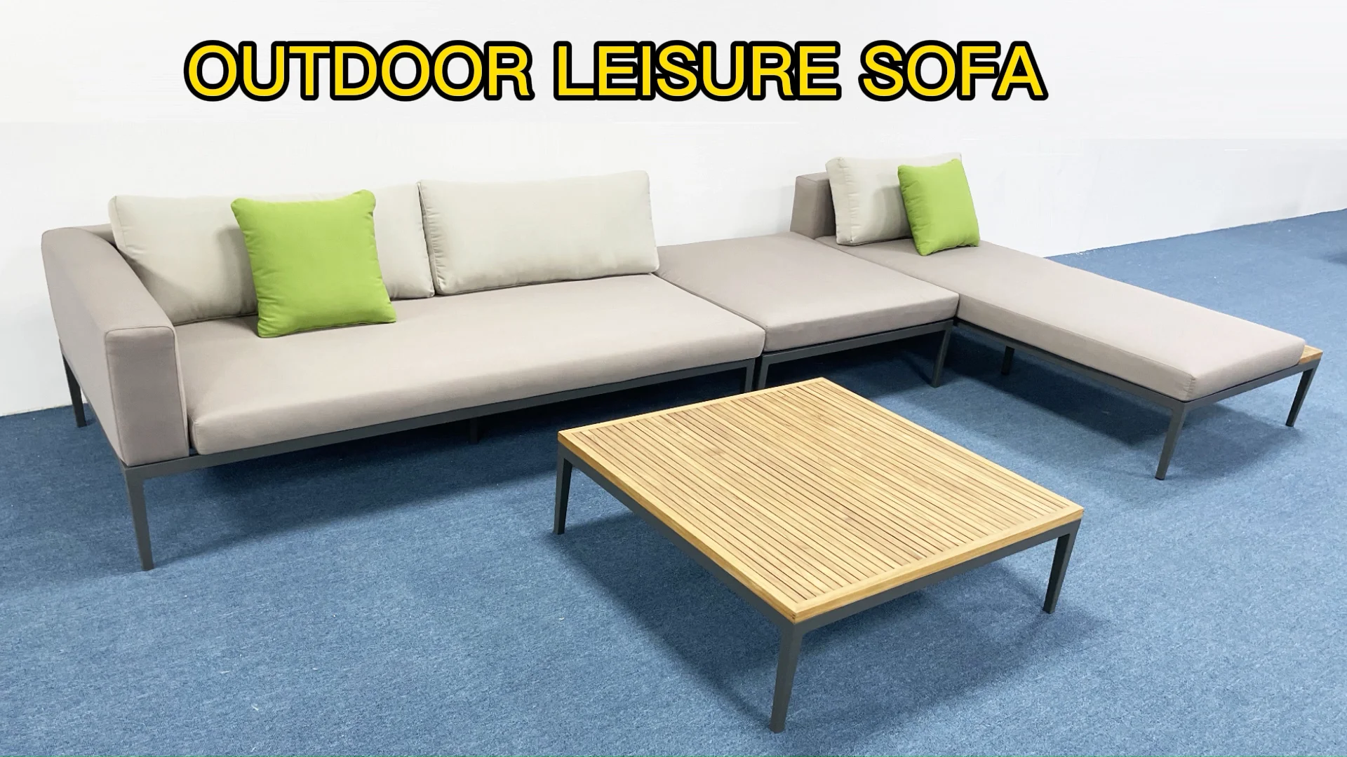 Modern Plastic Wicker Pool Furniture Luxury Outdoor Aluminum Sectional ...