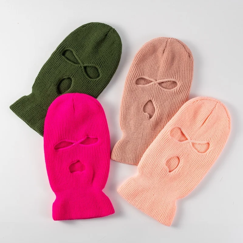 2022 3 Hole Full Face Cover Polyester Street Hats Hip Hop Cheap Eanie ...
