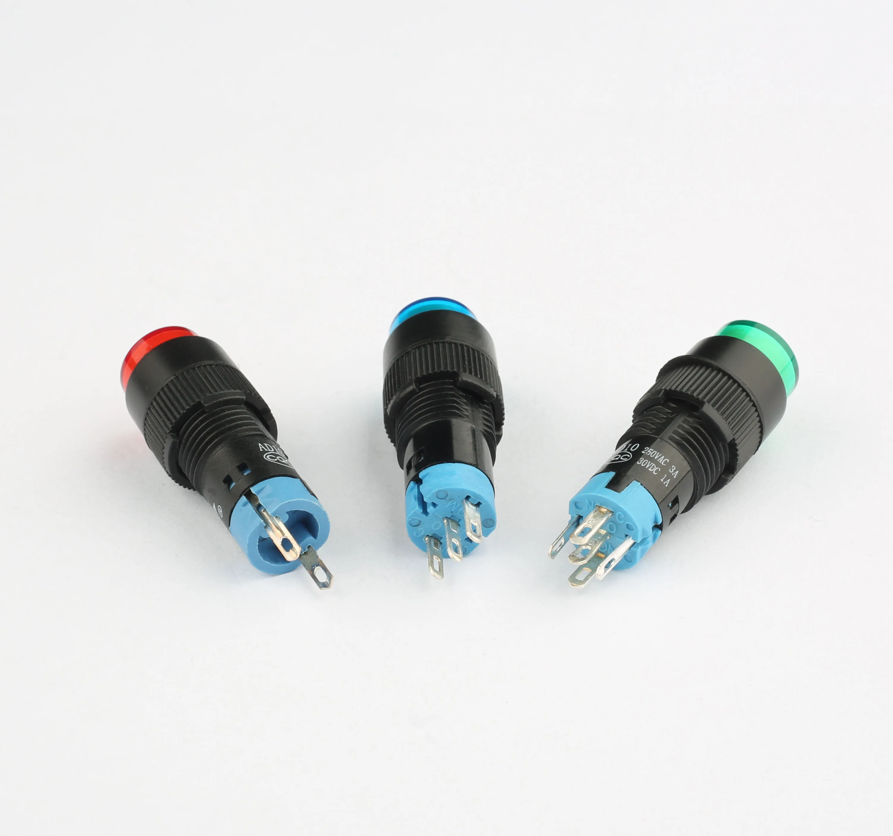 Waterproof Plastic Momentary Push Button Switch Square Shape Led Push ...