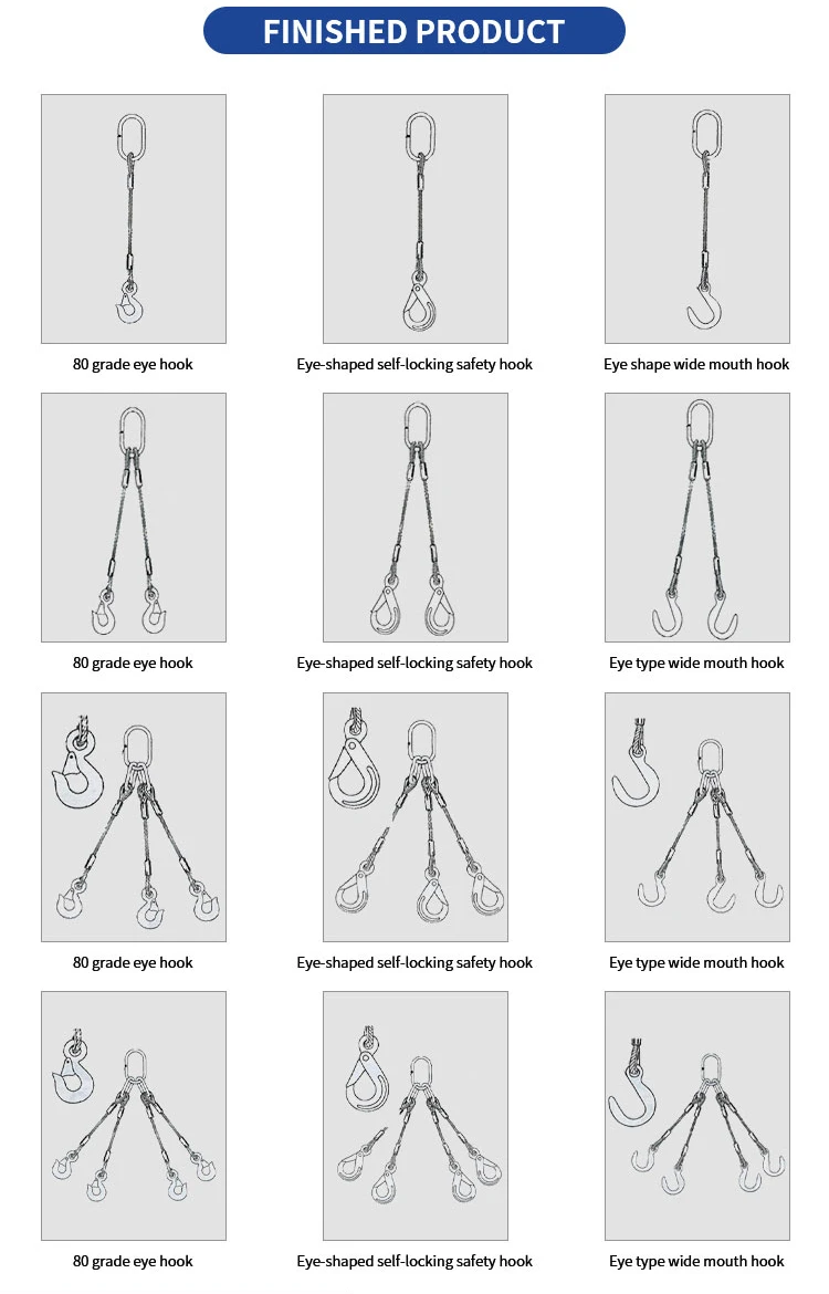 304/316 Stainless Wire Rope Clamps Slings and Cable Assemblies| Alibaba.com