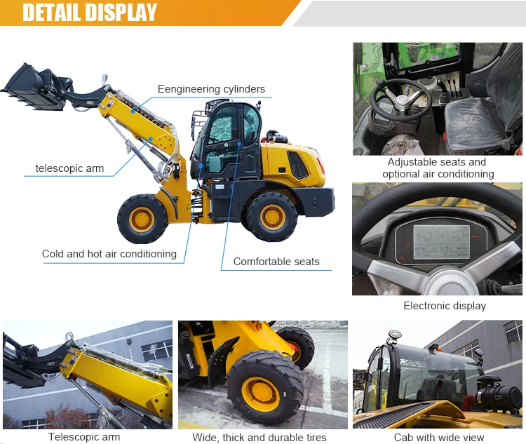 High Quality Telescopic Boom Loaders Mini Front Loader Construction ...