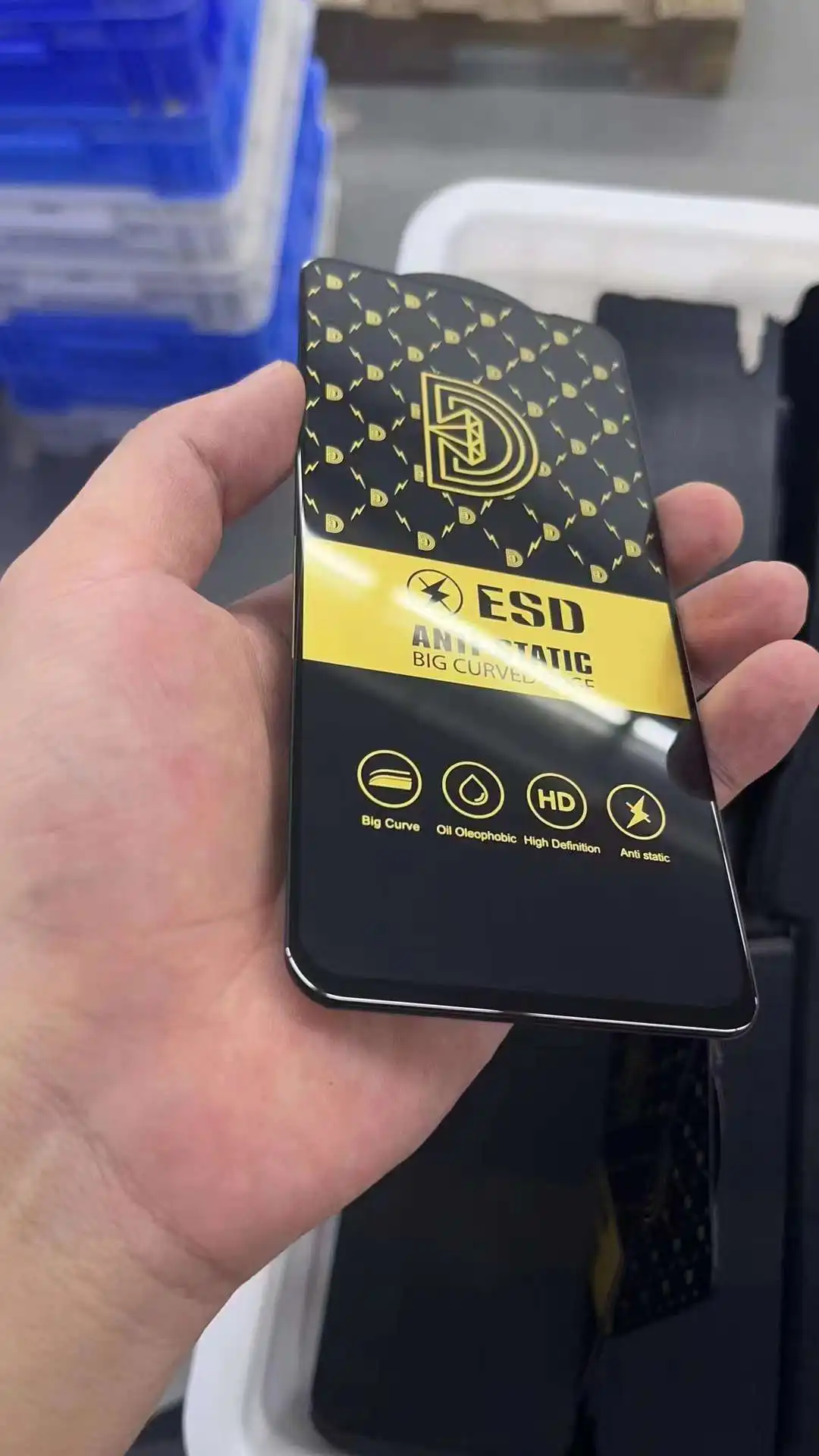 Golden Diamond ESD Anti Static Screen Protectors for Iphone