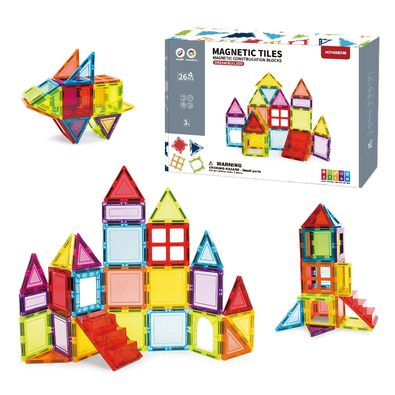 Magneworld Magnetic Building Shapes For Creative Play - Buy Building ...