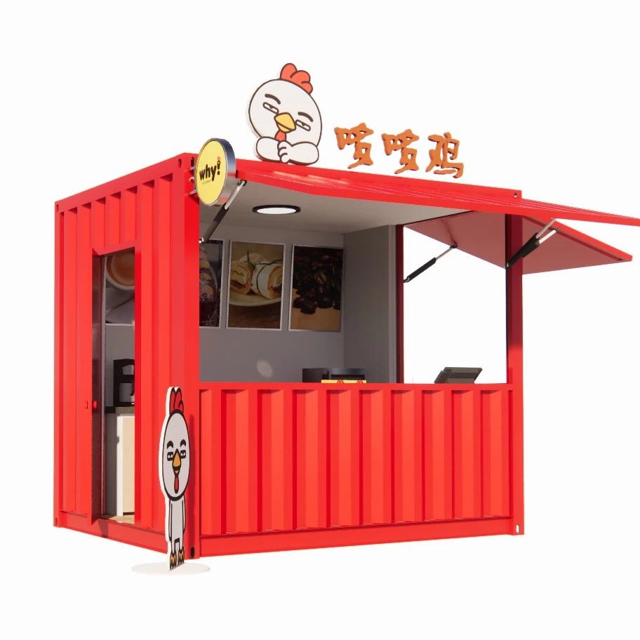 10FT Mini Pop-up Shop Container Coffee Shop/Bar/Fast-food Restaurant ...