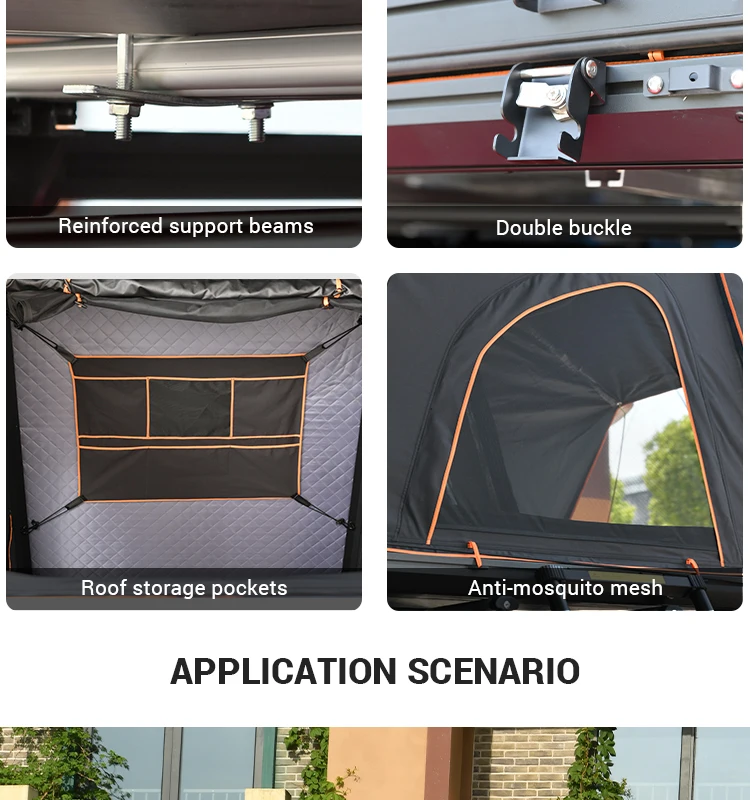 Inature Easy Assembly Camping Roof Tent Hard Shell Tank 300 Roof Tent ...