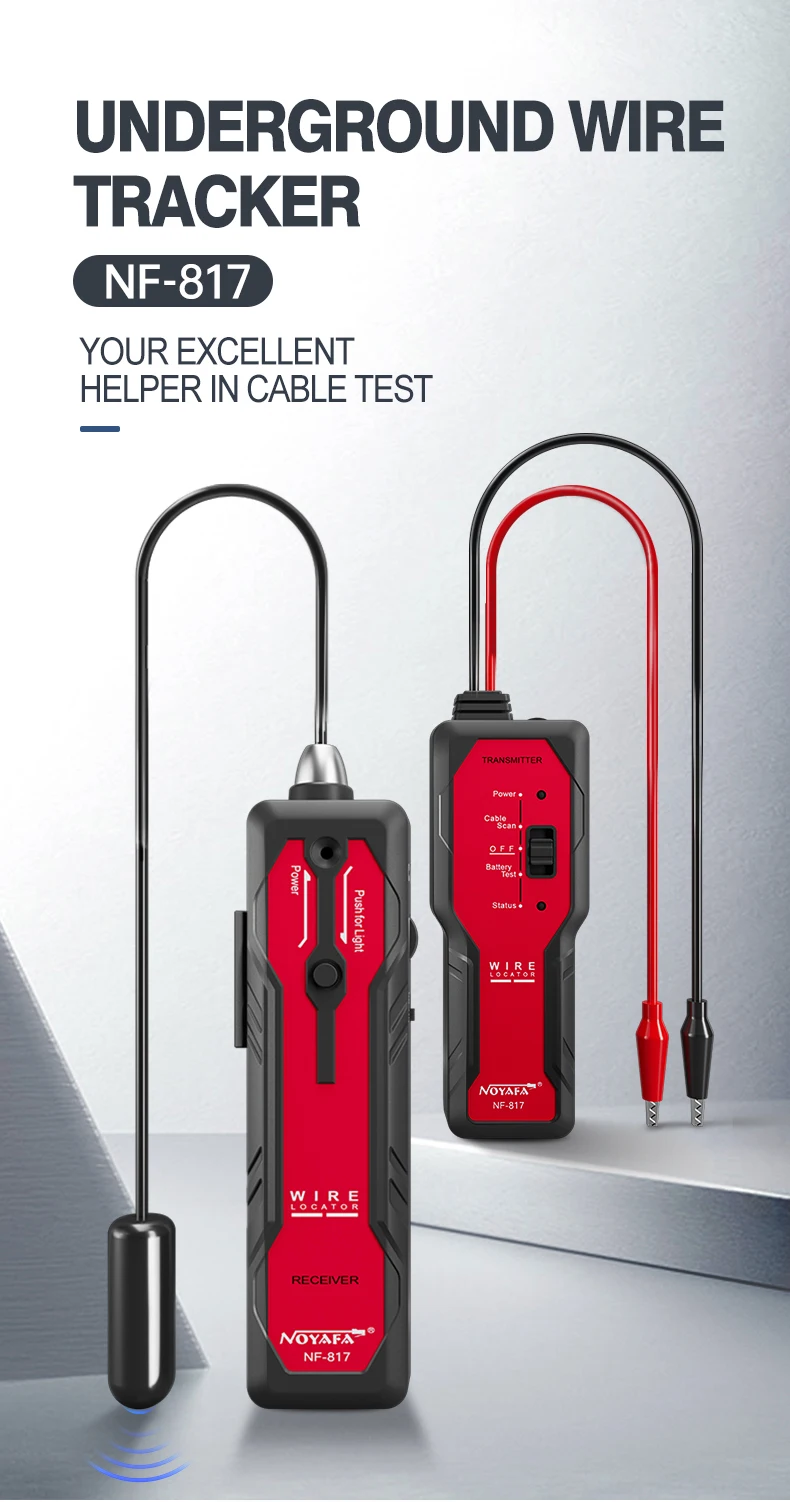Noyafa NF-817L Cable Tester - Efficient Underground Wire Tracking