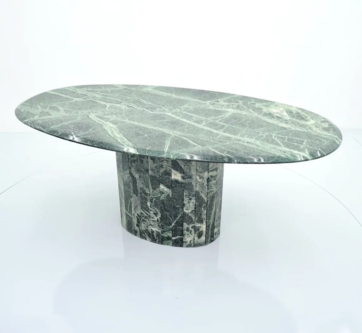 Italian Design Customized Green Marble Dining Table - Luxury Modern ...
