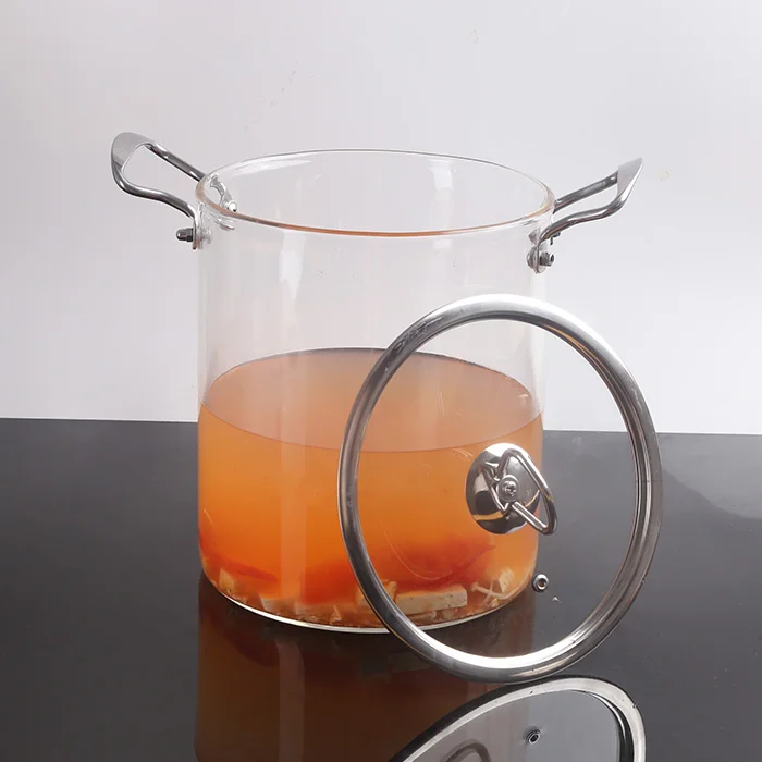 High Quality Large Size Glass Cooking Pot - Buy Clear Glass Cooking Pot ...