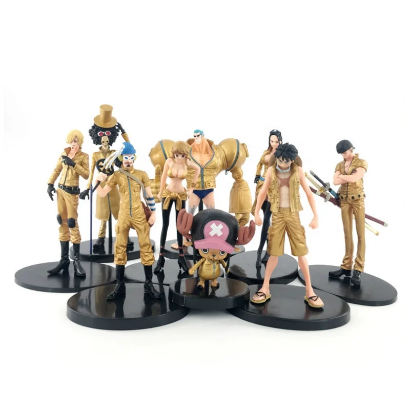 Japan Anime For 9 Style One Pieced Of Golden Luffy Tony Robin Nami Zoro ...