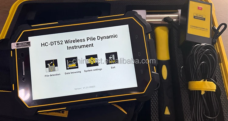 Pile Echo Integrity Test Equipment Tester HC-DT52 Wireless PIT