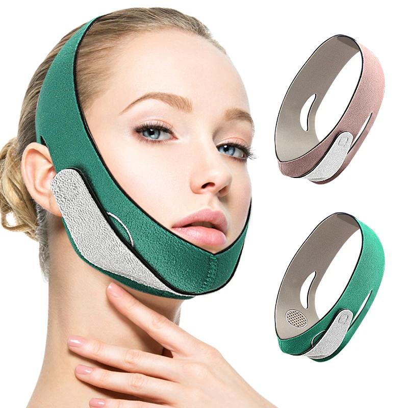 Face Slimming V line Double Chin Reducer Chin Up Mask Face Lifting Belt ...