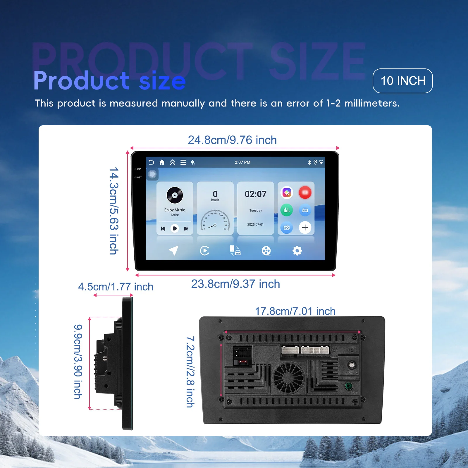 Radio Android automobile Double Din Podofo de 7 pouces / 9 pouces / 10 ...