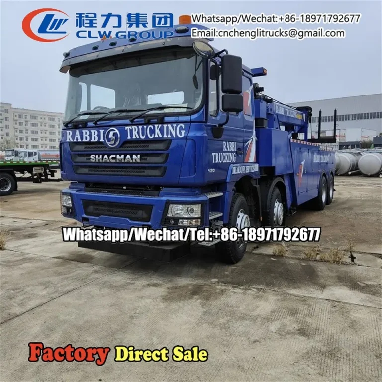 Shacman 40t 50t Heavy Duty Rotary Wrecker Truck 8x4 Road Rescue ...