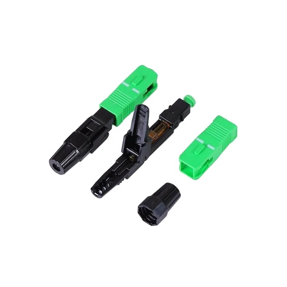 Low Insert Loss Sc/apc Upc Fast Connector For Ftth Drop Cable Fiber ...