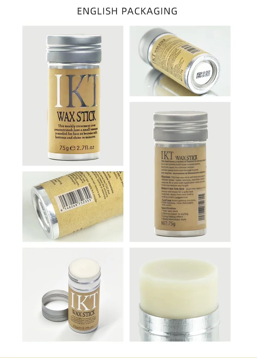 HAOXIN Hair Styling Wax - Strong Hold & Fast Drying