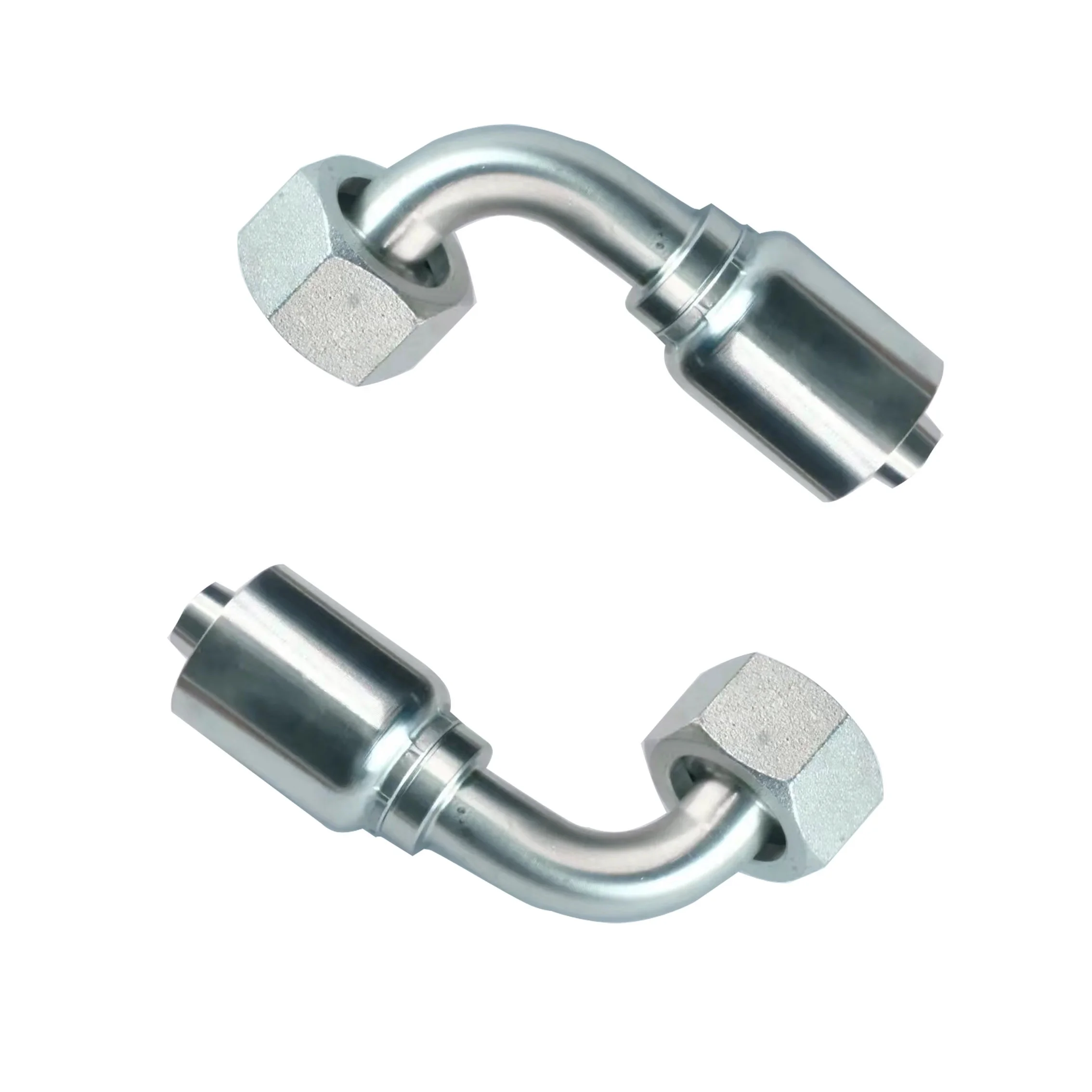 Carbon Steel Stainless Steel One Piece Metric Bsp Jic Orfs 90 Degree ...