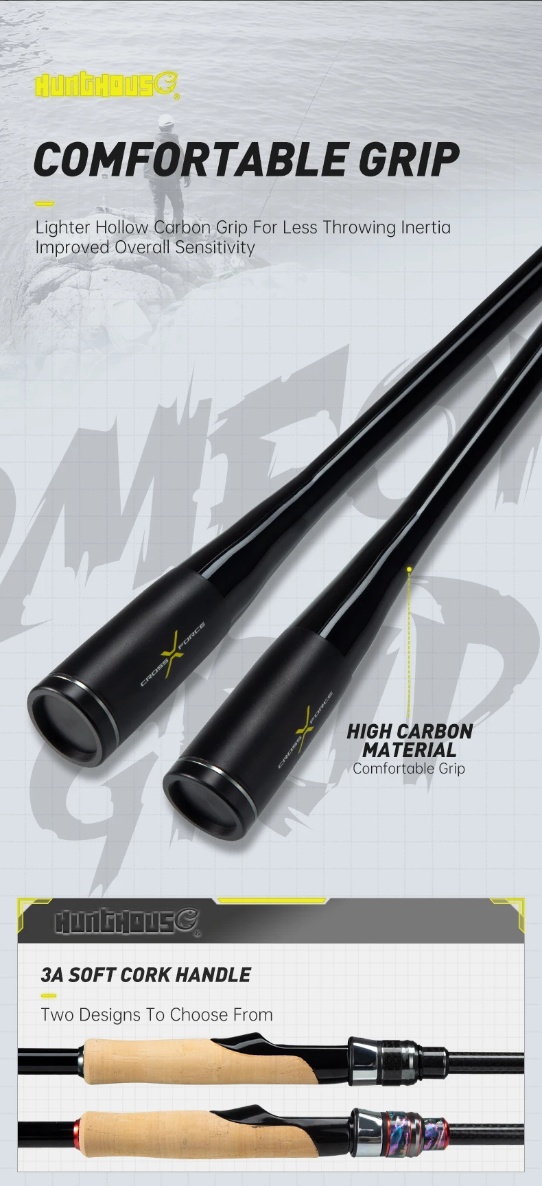 40T High Carbon Squid Fishing Rod - Custom 8'6''/9'