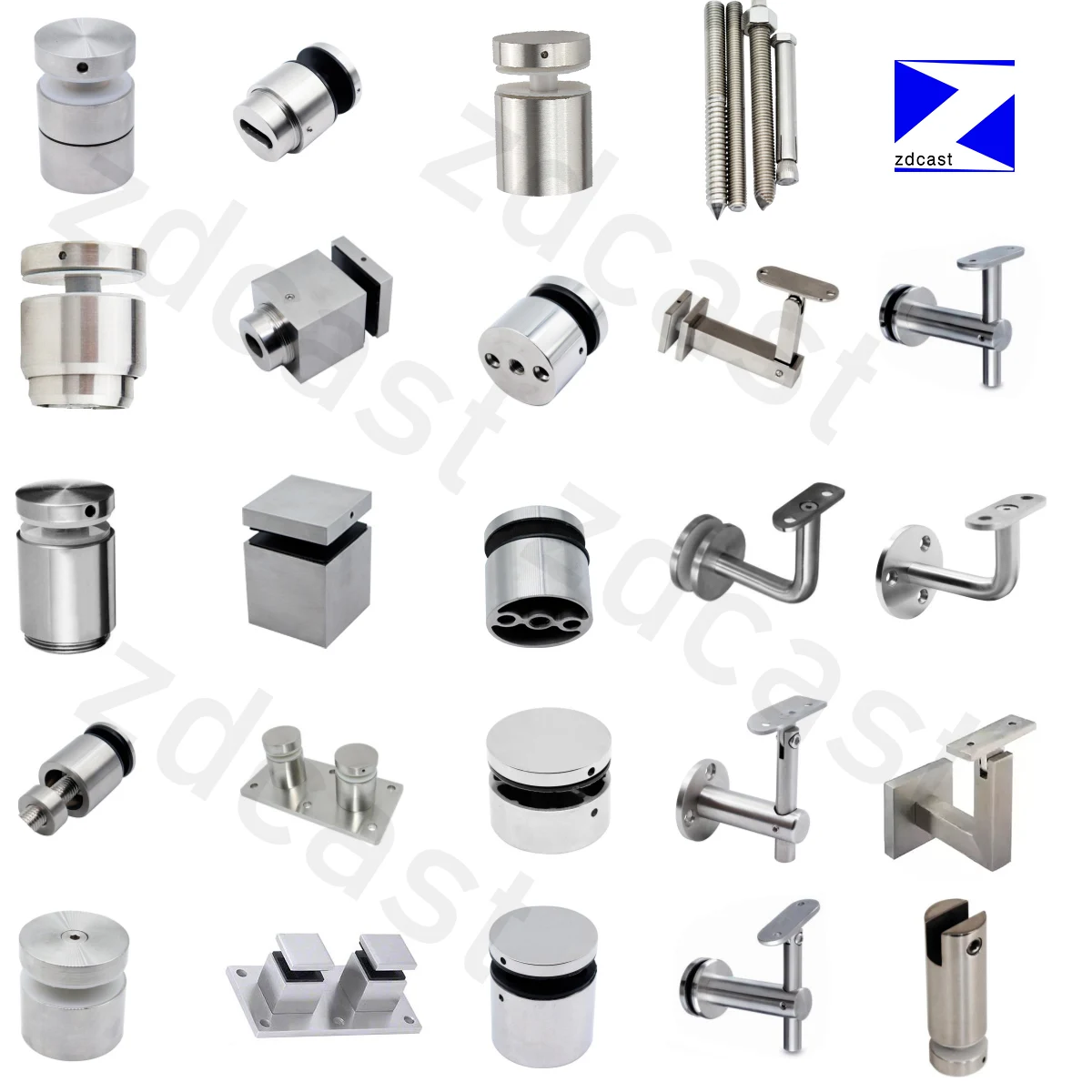 Zd Stainless Steel 316 Staircase Railings Handrail Glass Standoff ...