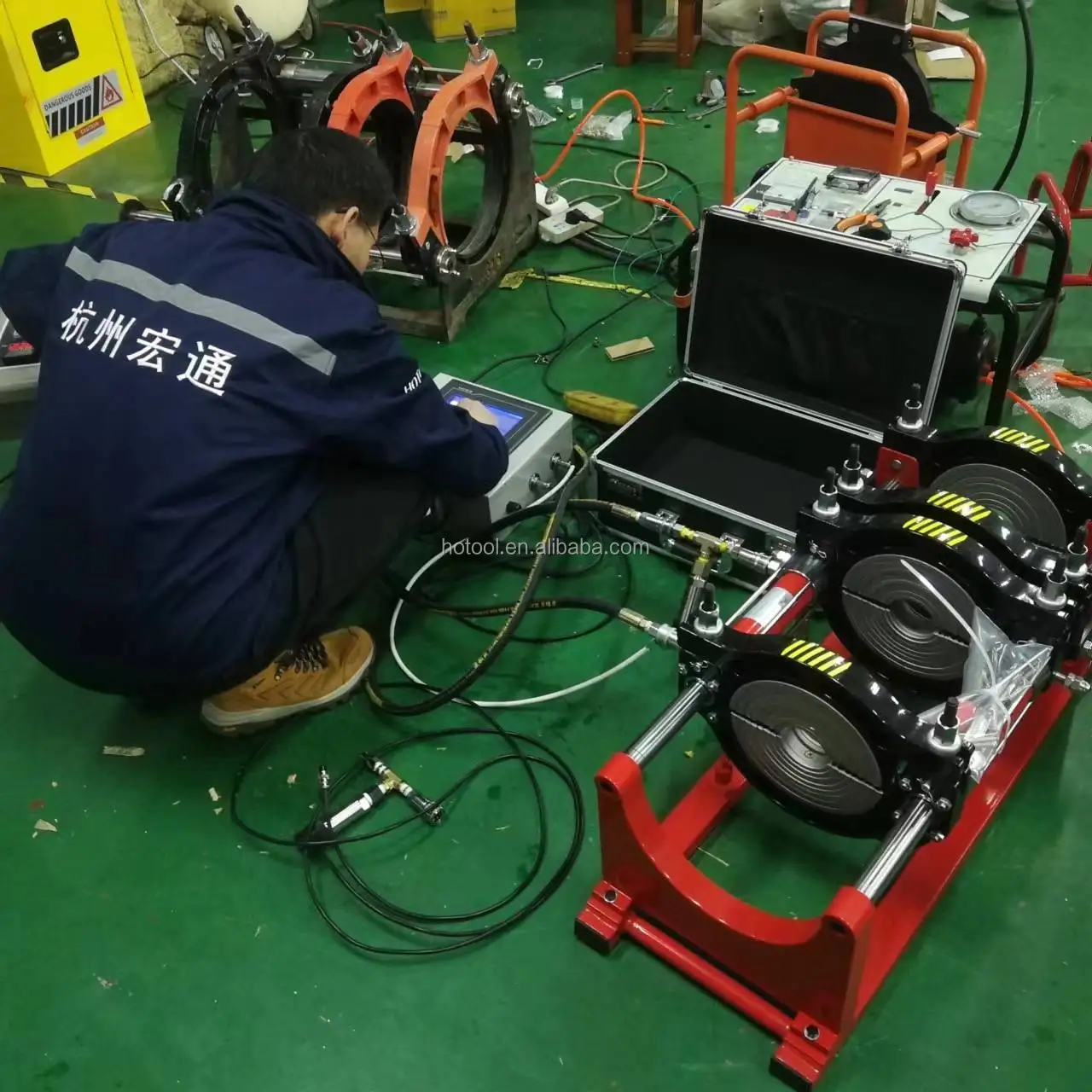 Hdpe Pipe Butt Fusion Welding Machine 90-315mm Hotool PE315-4H