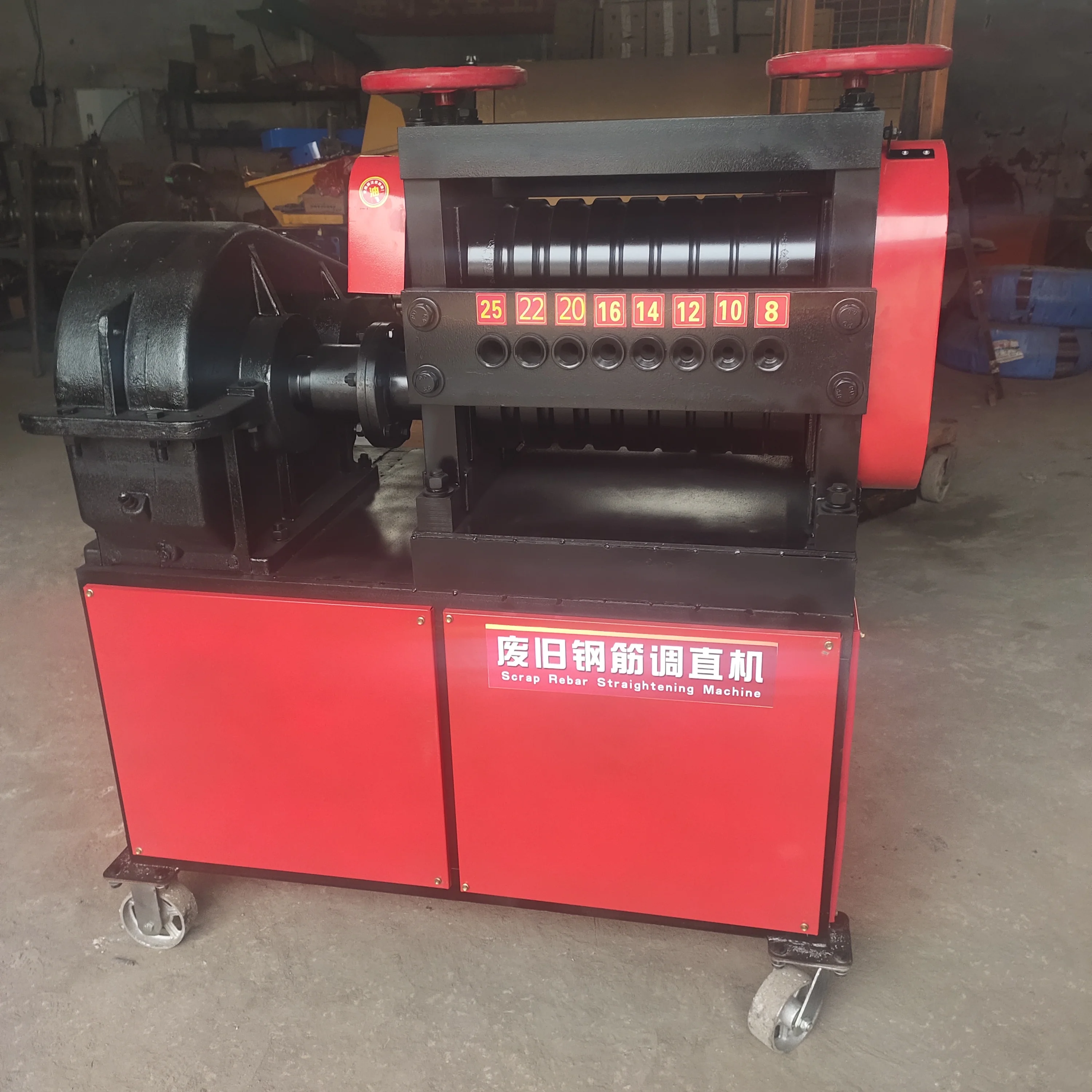 6-12mm Scrap Steel Bar Straightener Recycling Waste Rebar Straightening ...