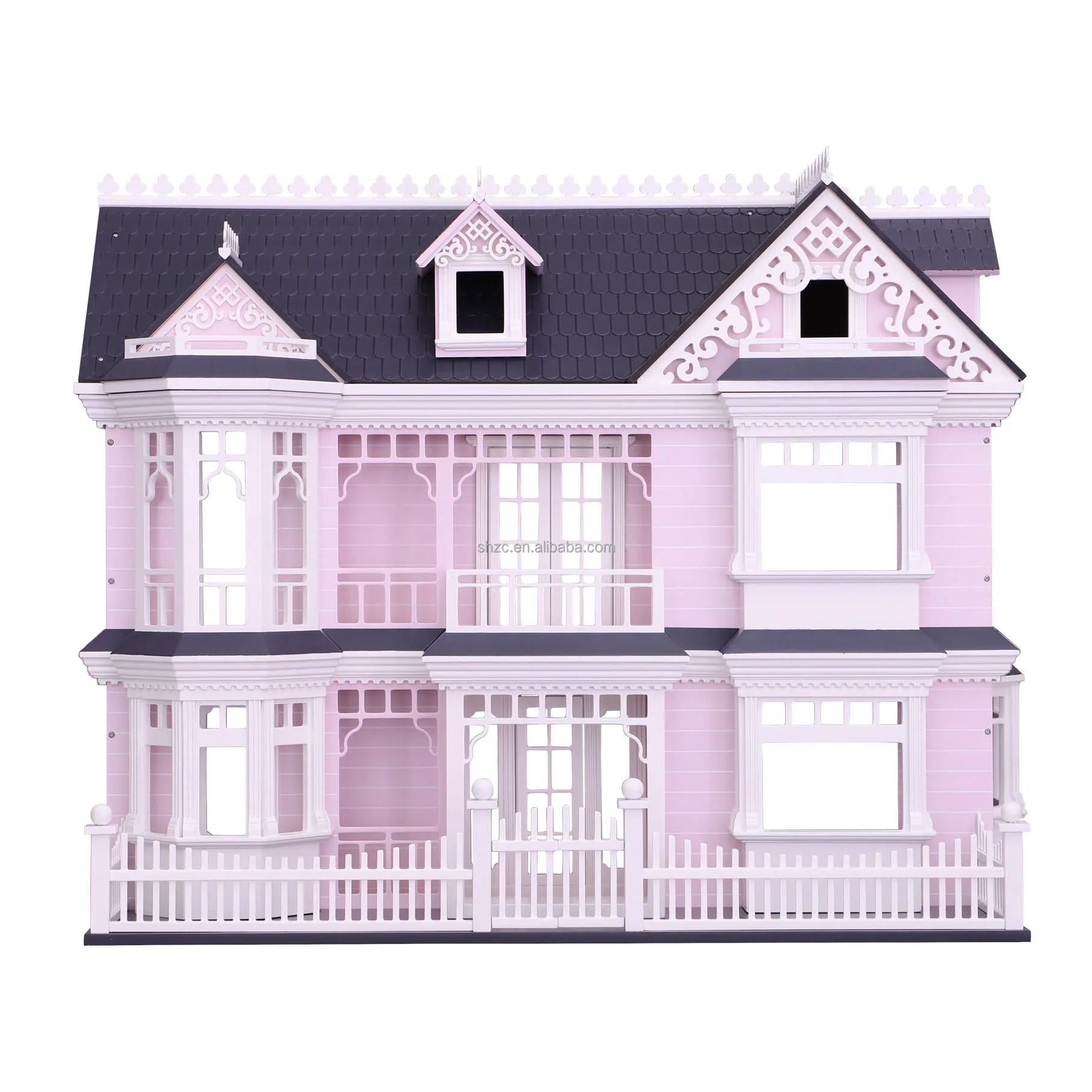 Elegant Dollhouse Toy Suite Wooden 18 Inch Doll House of Furniture New ...