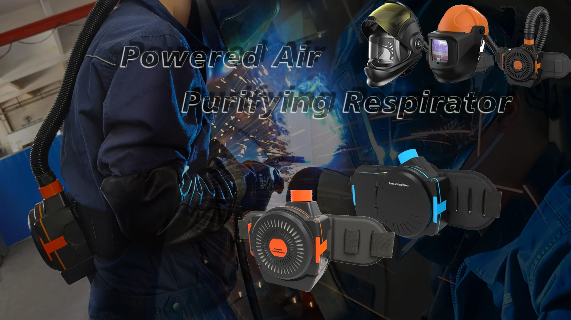 Powered Air Purifying Respirator Papr Hood Shine Papr Battery Used For Anti-dut Grinding And ...