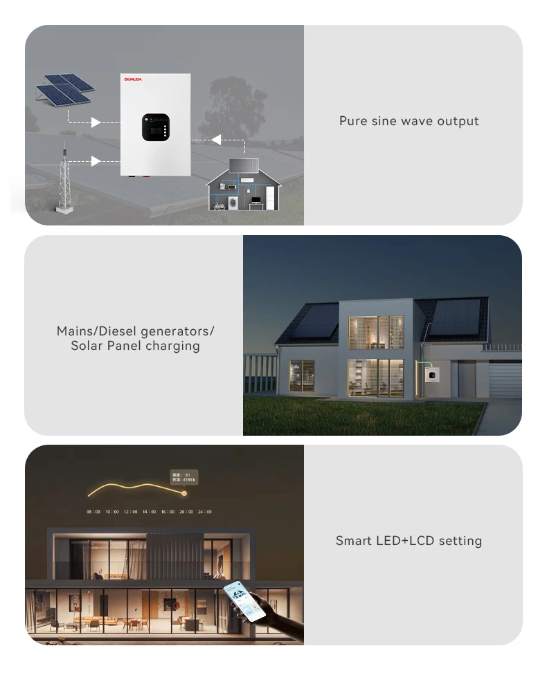 DEMUDA Split Phase Hybrid Solar Inverter - 10kva 110v 240v