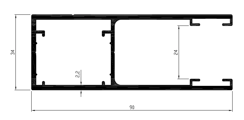 Aluminum Windows Exterior Doors Roller Shutter Components Guide Rail ...