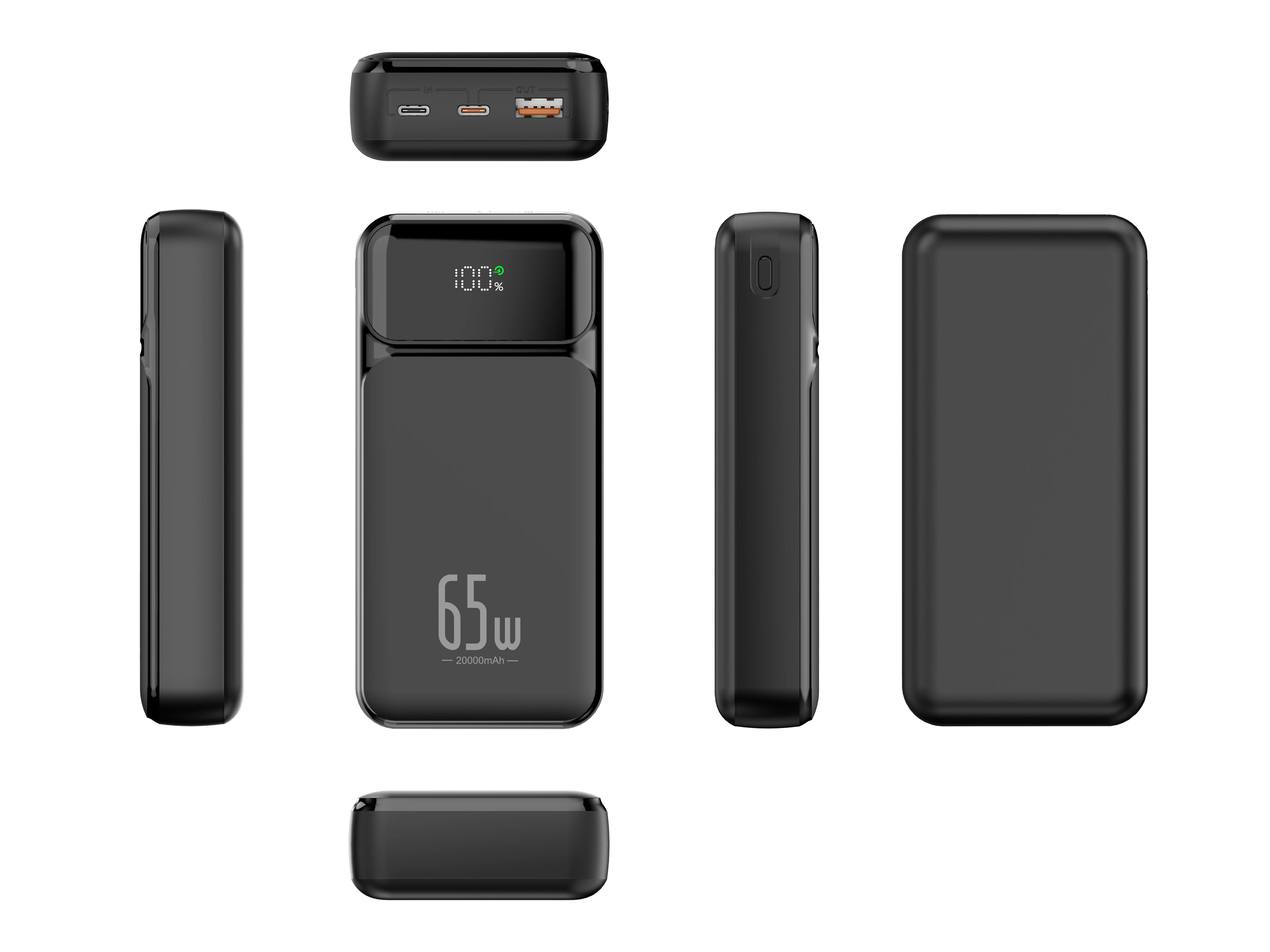 Jianhan 65w 20000mah Power Bank Fast Charger Battery Portable With ...