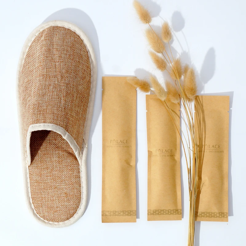 FSC Certificate Kraft Paper Bag Sachet Package Hotel Supplies Amenity