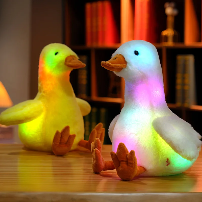 Cute Led Plush Goose Led Colorful Glowing Lovely Goose Shape Stuffed ...
