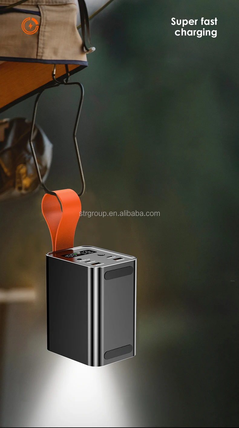 60000 Mah 100w Pd Type C Usb Dc Fast Charging Outdoor Camping Light ...