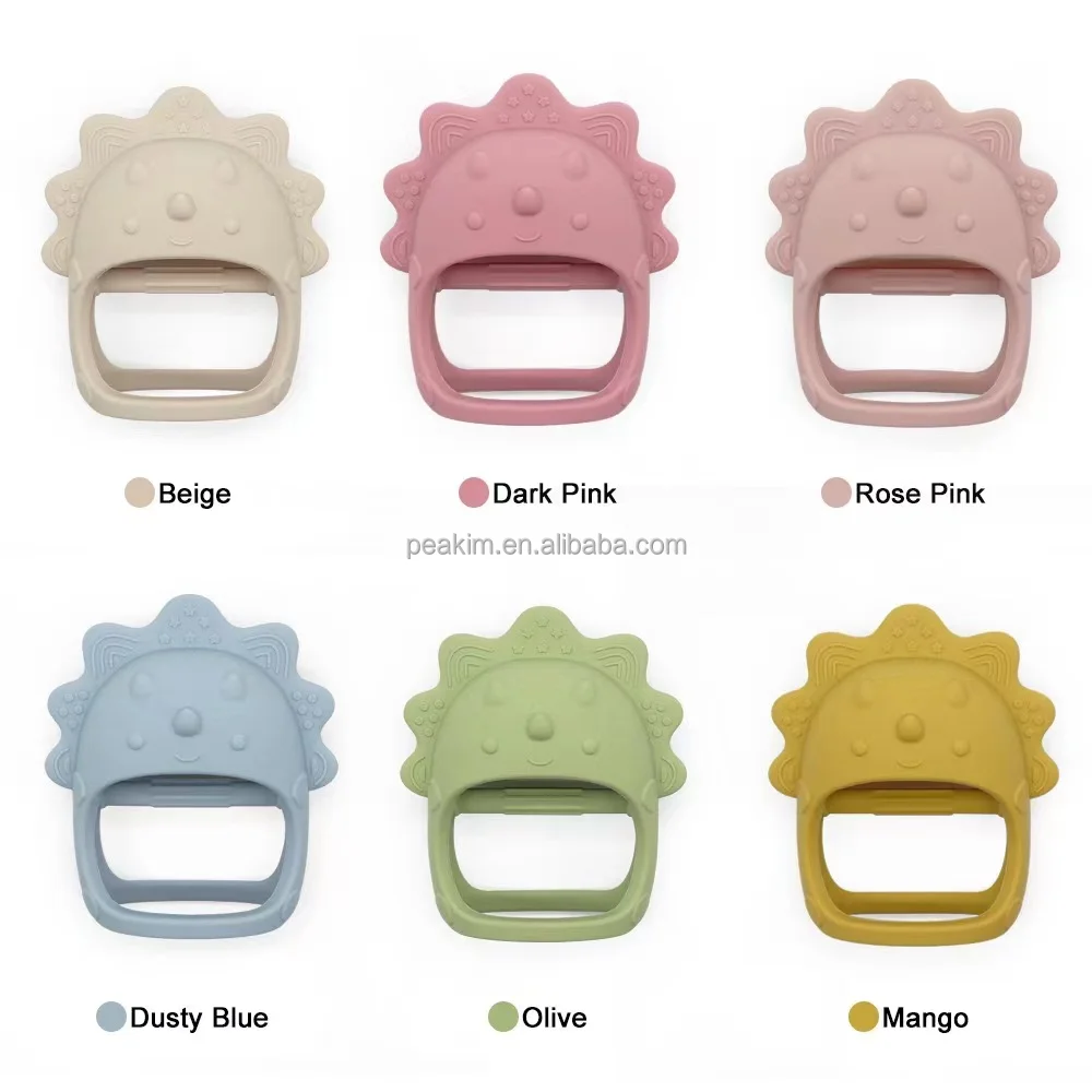 High Quality Silicone Baby Teether Toy Beads Ring Teething Gloves ...