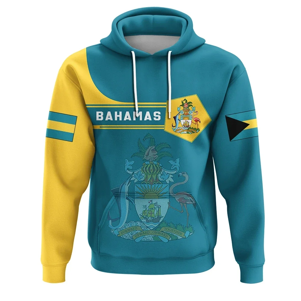 Bahamas Coat Of Arms Patterns Mens Hoodies Low Moq Print Dropshipping ...