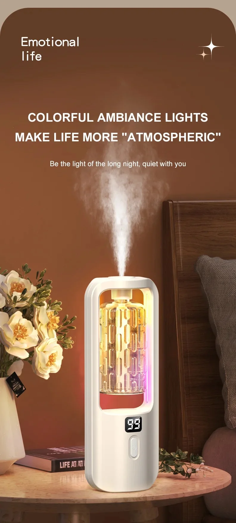 Rechargeable Automatic Spray Diffuser Wall-mounted Perfume Atomizer ...